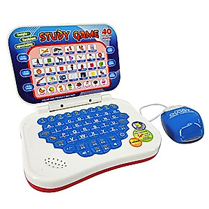Xiaojikuaipao Bilingual Early Educational Learning Machine Kids Laptop Toys Baby Kids Tablet Electronic Learning Toys