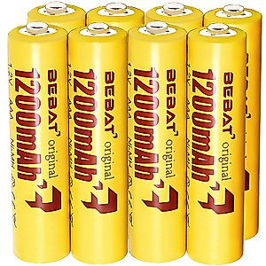 AAA Rechargeable Battery 1200mAh Triple AAA Batteries Rechargeable AAA Batteries AAA Size 8 Pack Triple A Batteries 1.2V Triple A Battery High Capacity 3a Batteries NiMH AAA Rechargable Batteries