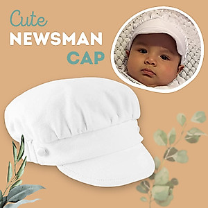 Elegant Baby Boy Christening Outfit with Vest and Hat - Boy Baptism Outfit, Perfect Baptism Gifts for Boys, 3M White