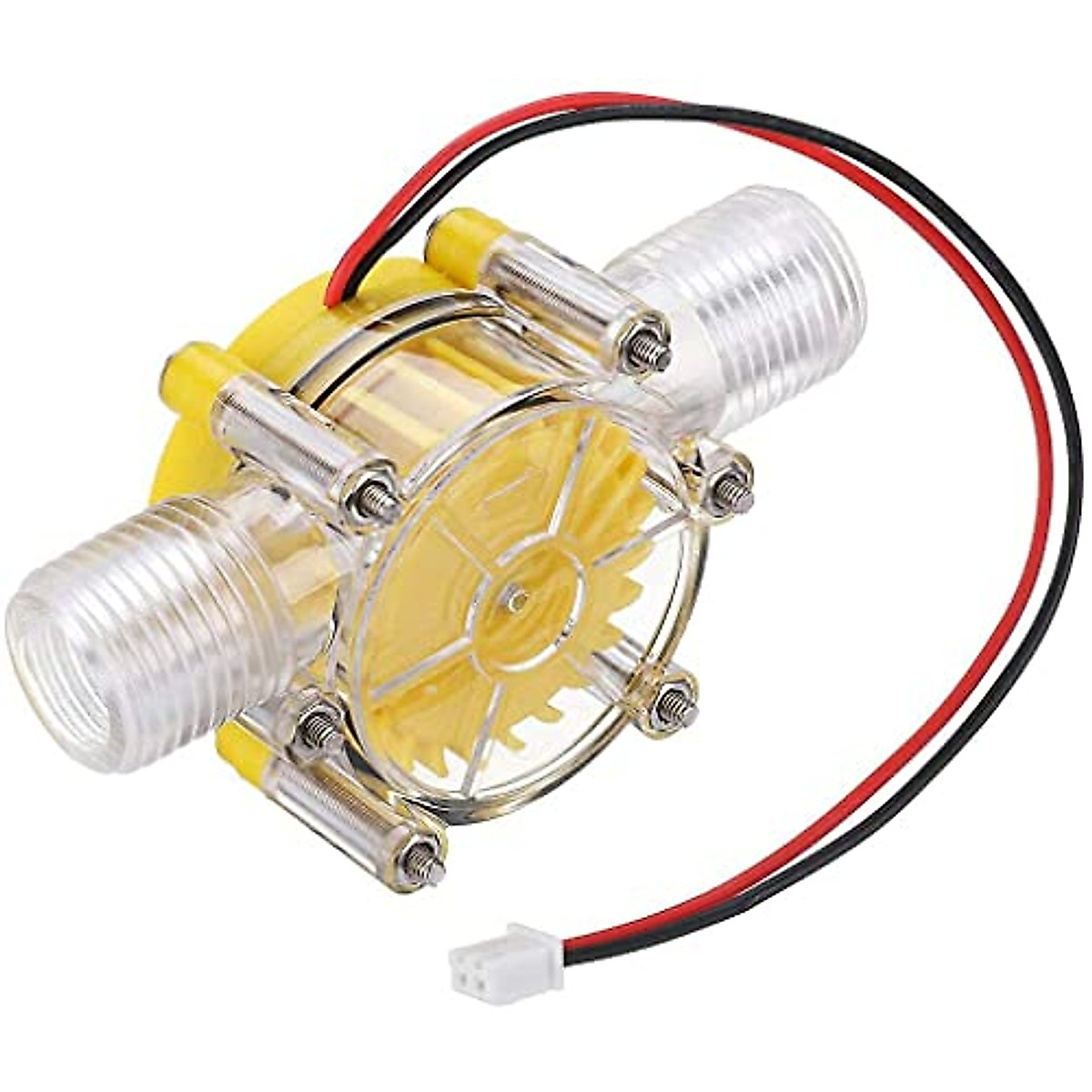 Water Flow Generator Turbine Generator Hydroelectric Micro Hydro Generator 1/2 Inch Portable Water Charger (12V)