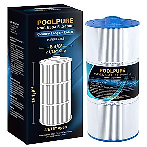 POOLPURE 6473-165 Spa Filter Replaces Sundance 6473-165 (Only Outer Filter), AK-6473165, UFC-165, Sundance MicroClean Ultra Hot Tub Filter Cartridge 1 Pack