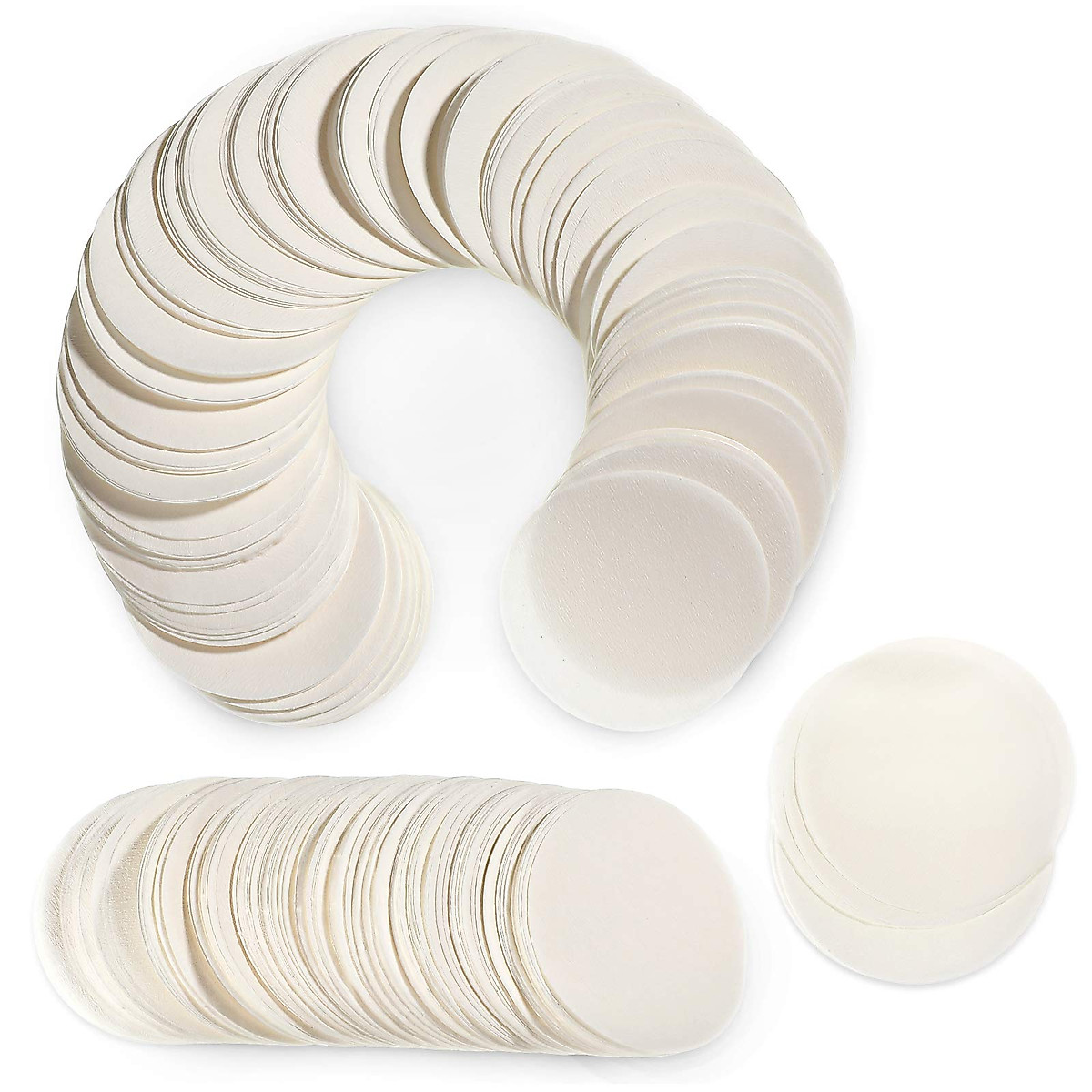 2 Pack 700 count Coffee Filter Paper Replacement Filters with Filter Holder White Round Disposable Paper Filters for DIY Coffee Compatible with The AeroPress Coffee and Espresso Maker (Black)