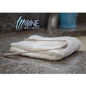 Tongue Cleaner By AllOne Wellness Stainless Steel Tongue Scraper/w Handle