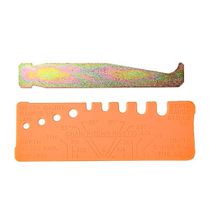 11PCS Universal Chainsaw Sharpener Tool, Chainsaw Chain Sharpening Kit with 4 Sizes Round File (5/32", 3/16", 13/64", 7/32"), Flat File, Handle, Filing Guide & Pouch