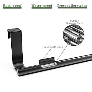Towel Rack for Cabinet, Strong Steel Kitchen Over Cabinet Towel Bar Rack
