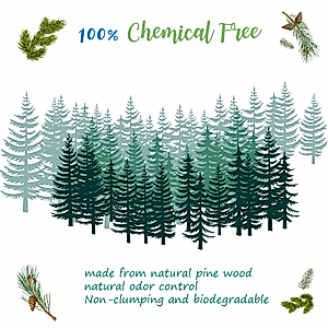 Casual Home 100% Natural Pine Wood Non-Clumping Cat Litter Wood Pellets