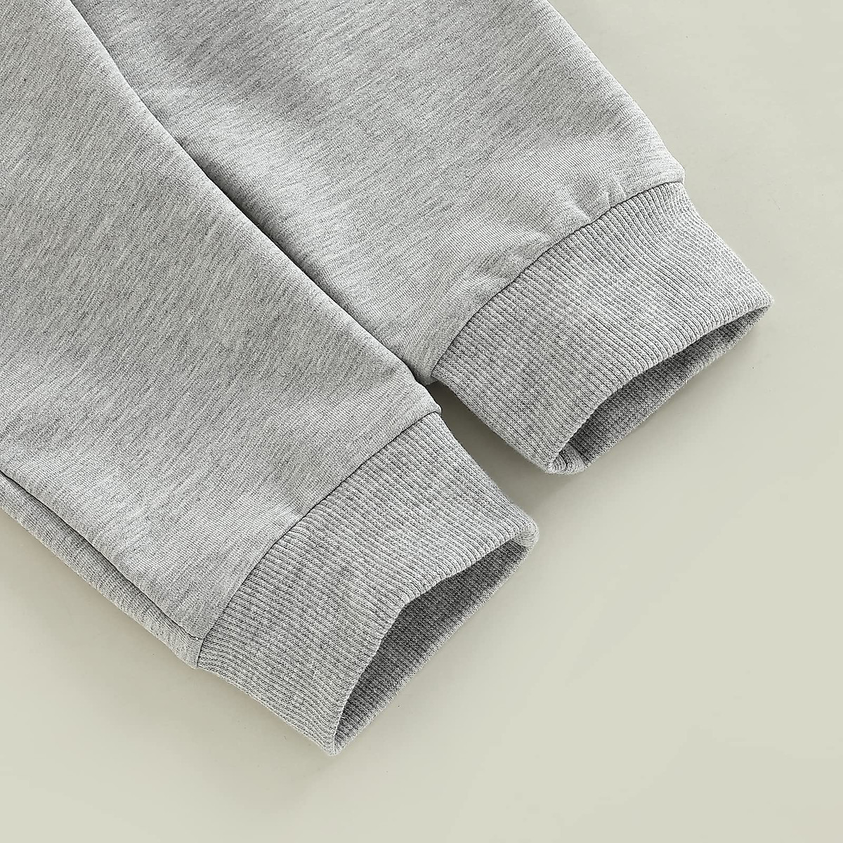 Infant Baby Boy Fall Winter Outfits Long Sleeve Letter Print/Cow Sweatshirt Top Solid Color Pants Set 2PCS Baby Clothes Set (Brown, 18-24 Months)