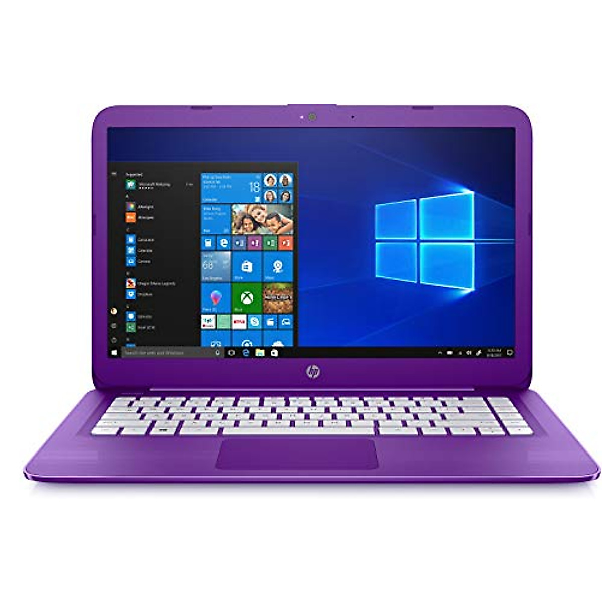 HP Stream 14-cb013wm, 14" HD Display, Intel N3060, 4GB RAM, 32GB SSD, Windows 10 Home S Mode, Purple