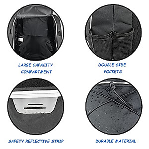 WOLT | Youth Baseball Backpack Bag for Baseball, Softball & T-Ball Equipment & Gear, Youth Boys and Adults, with Holder for Bat, Helmet, Glove, & Shoes Compartment & Fence Hook (Black)