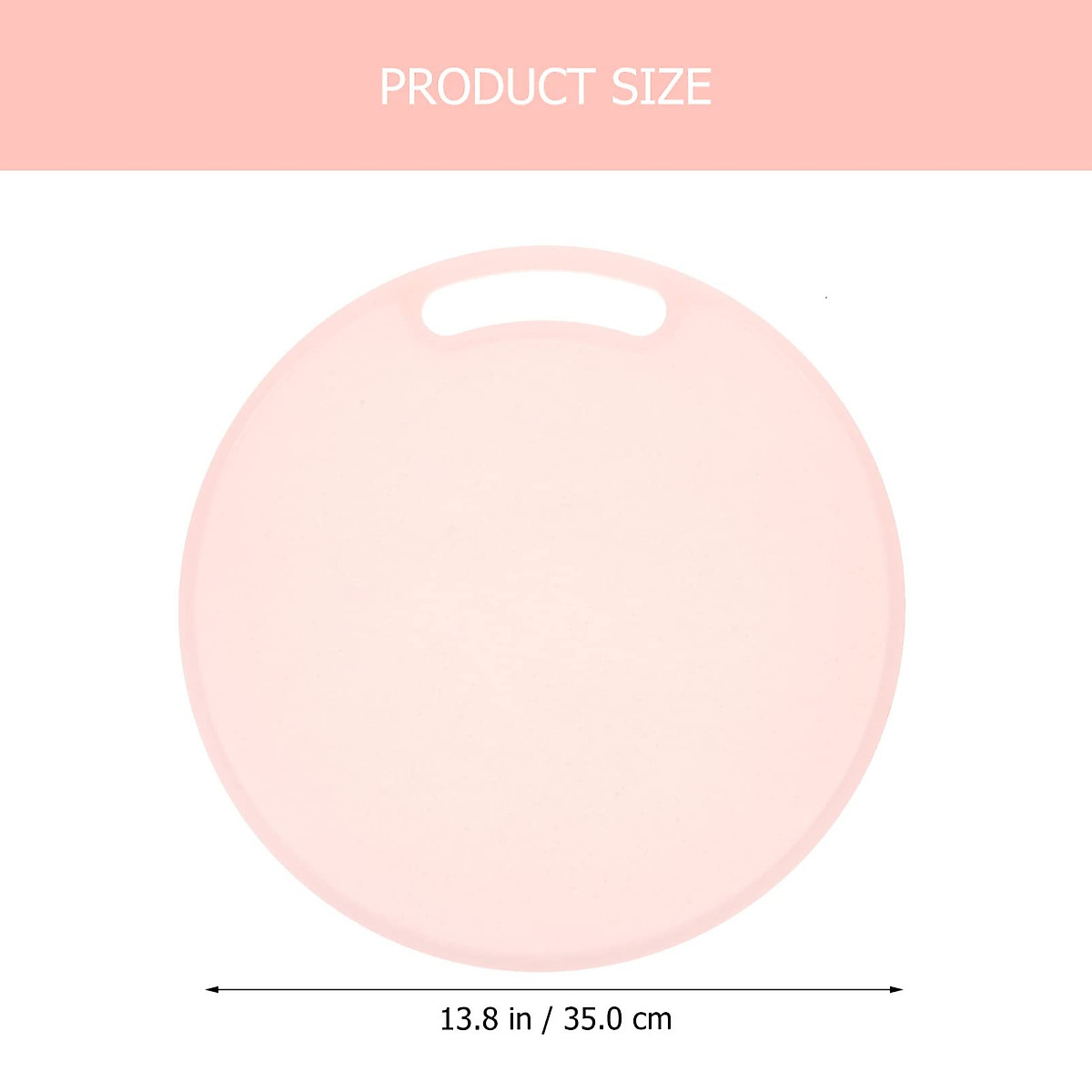 CALLARON Cutting Mat Plastic Cutting Board Round Kitchen Chopping Boards Pizza Board with Hanging Hook Non-Slip for Kitchen Fruit Vegetable Meat A Cutting Boards