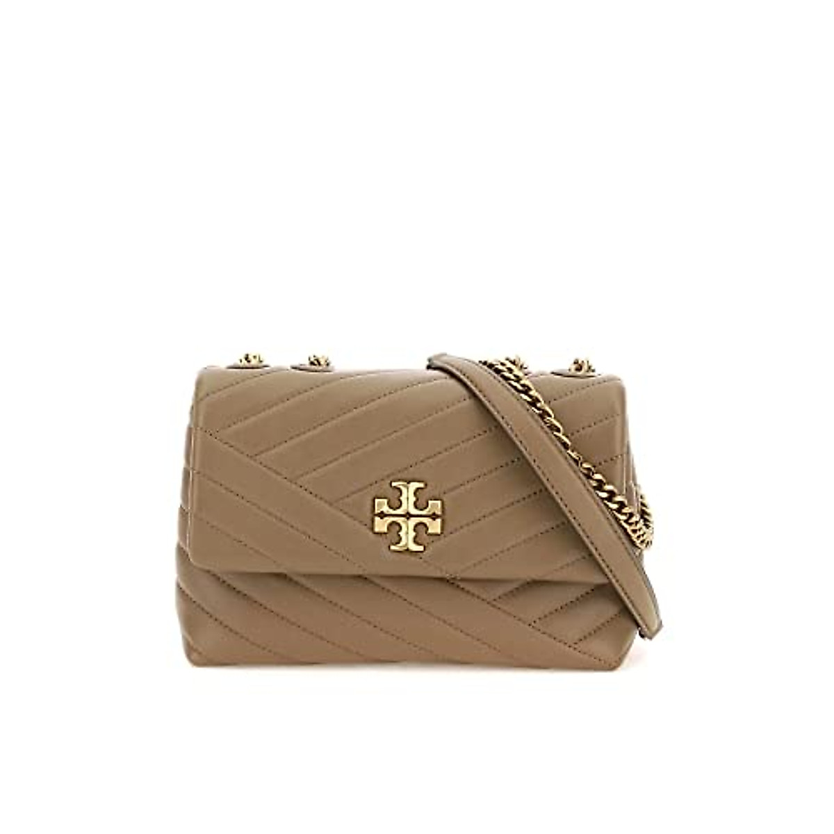 Tory Burch Women's Kira Chevron Small Covertible Shoulder Bag Sandpiper