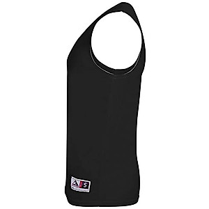 Augusta Sportswear mens Augusta Reversible Wicking Tank Sleeveless, Black/White, Large US