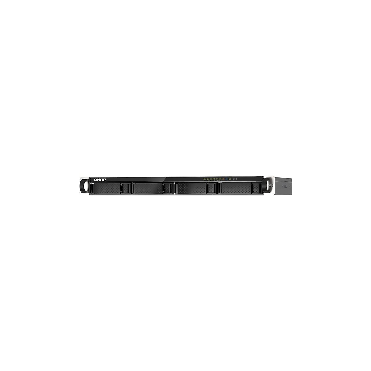 QNAP TS-435XeU-4G-US 4 Bay High-Speed Short Depth Rackmount NAS with M.2 NVMe SSD, Quad Core Marvell Octeon CPU, 4GB DDR4 Memory, Dual 2.5GbE (2.5G/1G/100M) and 10GbE Network Connectivity (Diskless)