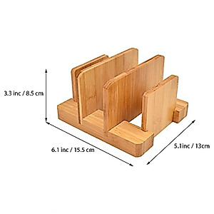 GZLT Cutting Board Organizer for Cabinet,Pot Lid Holder,Bamboo