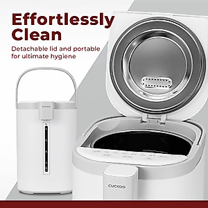 CUCKOO CWP-A501TW | Hot Water Dispenser & Warmer | Auto Dispense & Boil Dry Protection | Insulated Stainless Steel | 5 Liter