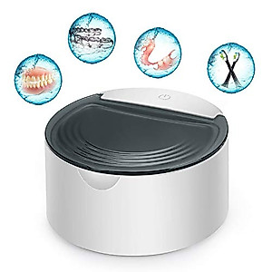 Ultrasonic Denture Cleaner, BlumWay Profession Retainer/Aligner/Mouth Guard Cleaner Machine, SUS304 Material 5 Minute Quick Cleaning