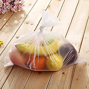 12" X 16" Plastic Produce Bag on a Roll, Bread and Grocery Clear Bag, 350 Bags/Roll