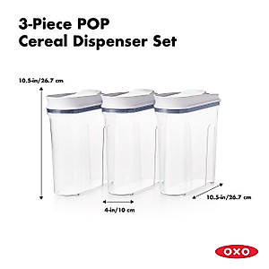 OXO Good Grips 3-Piece POP Cereal Dispenser Set