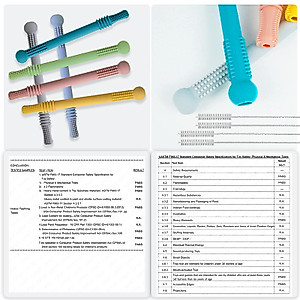 Hollow Molar Teether, Silicone Baby Teething Toy, Teethers for Babies Boys and Girls, with 4 Cleaning Brush, BPA Free/Freezable (6 Pack)