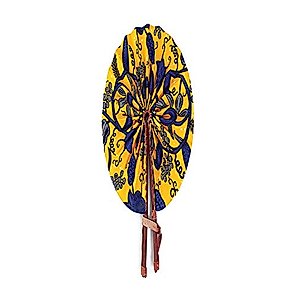 utopia africa African Botanical Leather Folding Fan