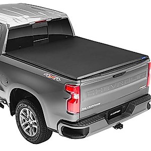 Lund Genesis Tri-Fold Soft Folding Truck Bed Tonneau Cover | 95080 | Fits 2004 - 2012 Chevy/GMC Colorado/Canyon 5' 1" Bed (61.1")