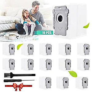 16 Packs For irobot Roomba bag Vacuum Bags, Replacement For irobot Roomba bag i8 i8+, For Irobot Roomba Bags i8Plus i7 Plus, i8, i3, i4,J7+, J7 S9 Plus