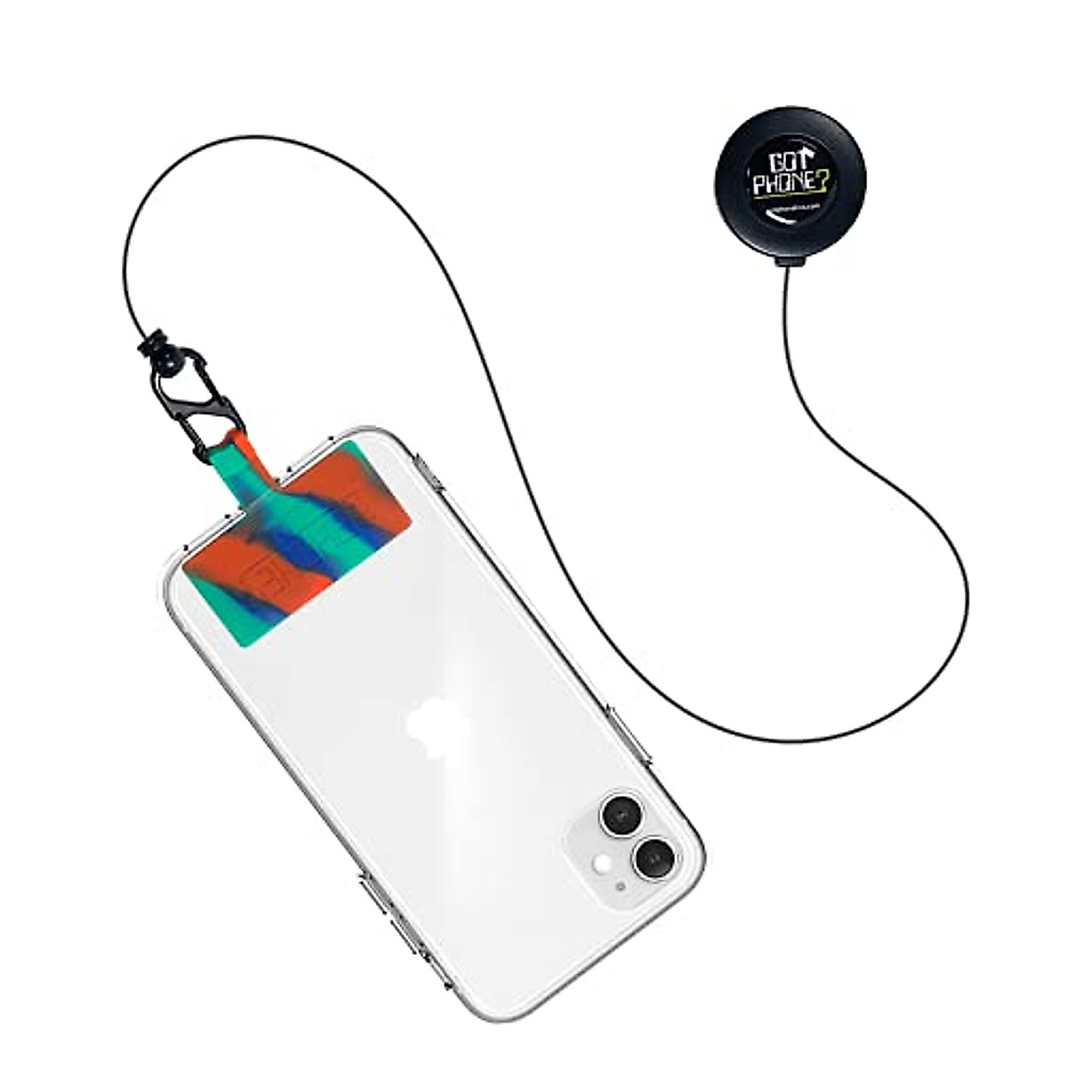 Got Phone Leash, Retractable Phone Reel Pad, for Most Phones and Cellphone Cases (Multicolor)