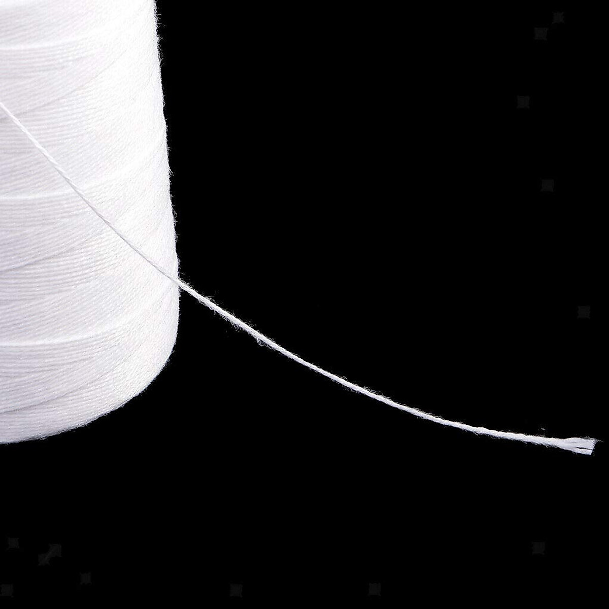 2 Spools Polyester Sewing Thread Spools, 2 Colors White and Black, 3000 Yards Each Spool, 40/2 All-Purpose Connecting Threads for Sewing Machine and Hand Repair Works for Hand & Machine Sewing