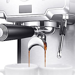 WJHSPkfj Espresso Machine Coffee Machine Espresso Machine Semi-Automatic Pump Cappuccino Milk Froth Machine Coffee Machin (Color : Dark Grey, Size : UK)