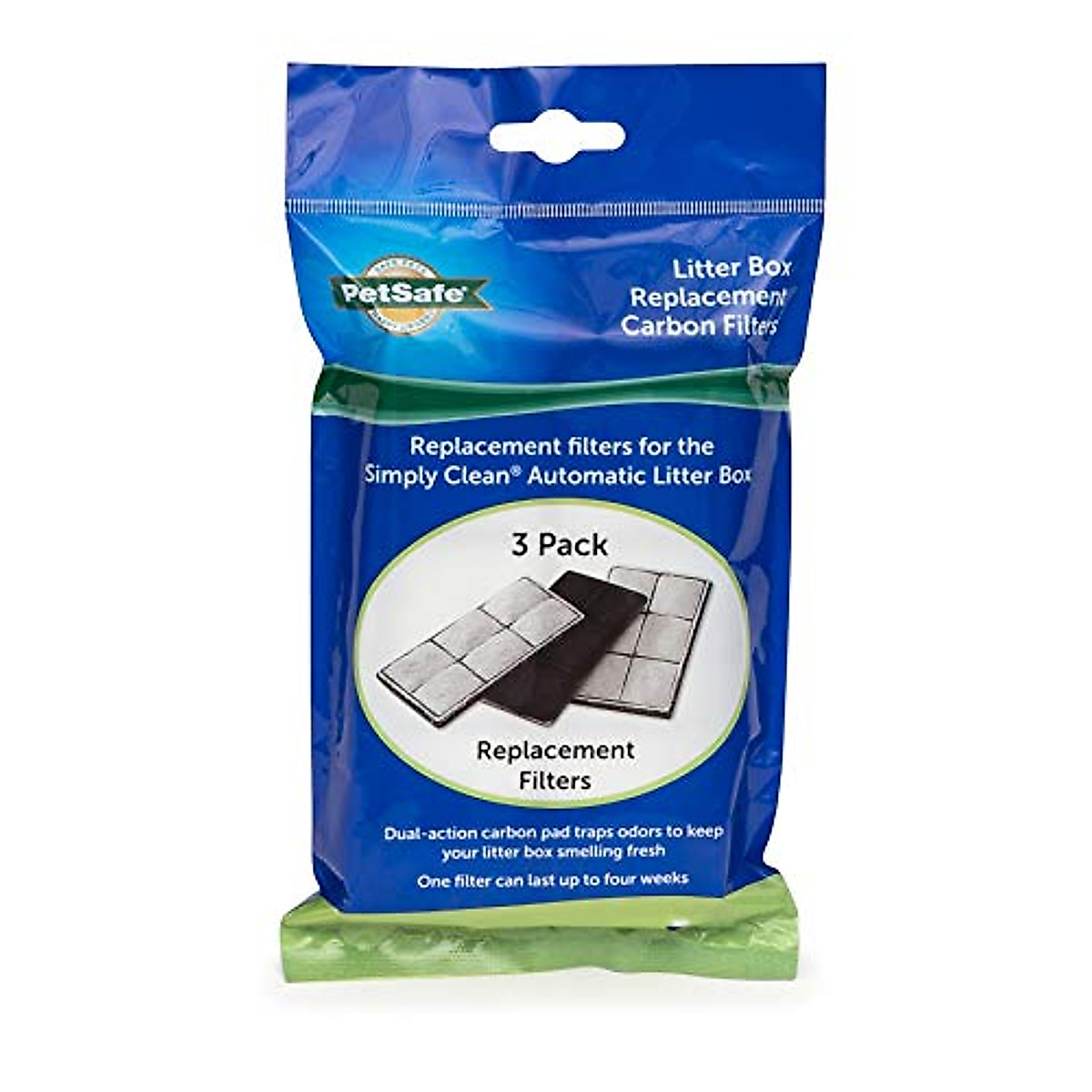 PetSafe Litter Box Replacement Carbon Filters, 3-Pack, for Use with PetSafe Simply Clean Automatic Cat Litter Box