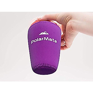 3 Pack Reusable Iced Coffee Sleeve | Insulator Cup Sleeve for Cold Drinks Beverages | Neoprene Cup Holder | Ideal for Starbucks, McDonalds, Dunkin Donuts & More (Purple)