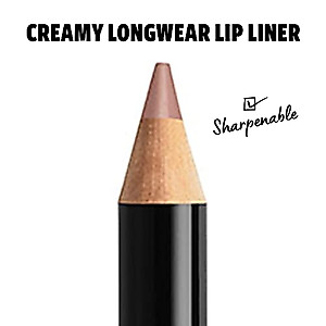 NYX PROFESSIONAL MAKEUP Slim Lip Pencil, Long-Lasting Creamy Lip Liner - Coffee