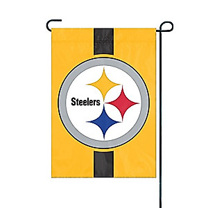The Party Animal NFL Pittsburgh Steelers Premium Garden Flag, 12.5 x 18-inches