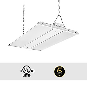 Lepro 2ft Liner High Bay LED Shop Light 220W, 30,800lm, 5000K Daylight, 800W HPS Equivalent, 1-10V Dimmable Commercial Warehouse LED Lighting, 120-277V, 110° Beam, Industrial Ceiling Light Fixture