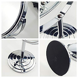 Schliersee Magnifying Vanity Table Mirror Double Sided 7 Inch Swivel 3X Magnification Makeup Standing Mirror