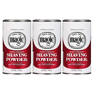 Magic Shaving Powder, Extra Strength - 5 oz (Pack of 3)