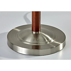 Adesso 4050-15 Lexington 22.5" Table Lamp – Lighting Fixture with Walnut Wood Body, Smart Switch Compatible Lamp. Home Improvement Equipment