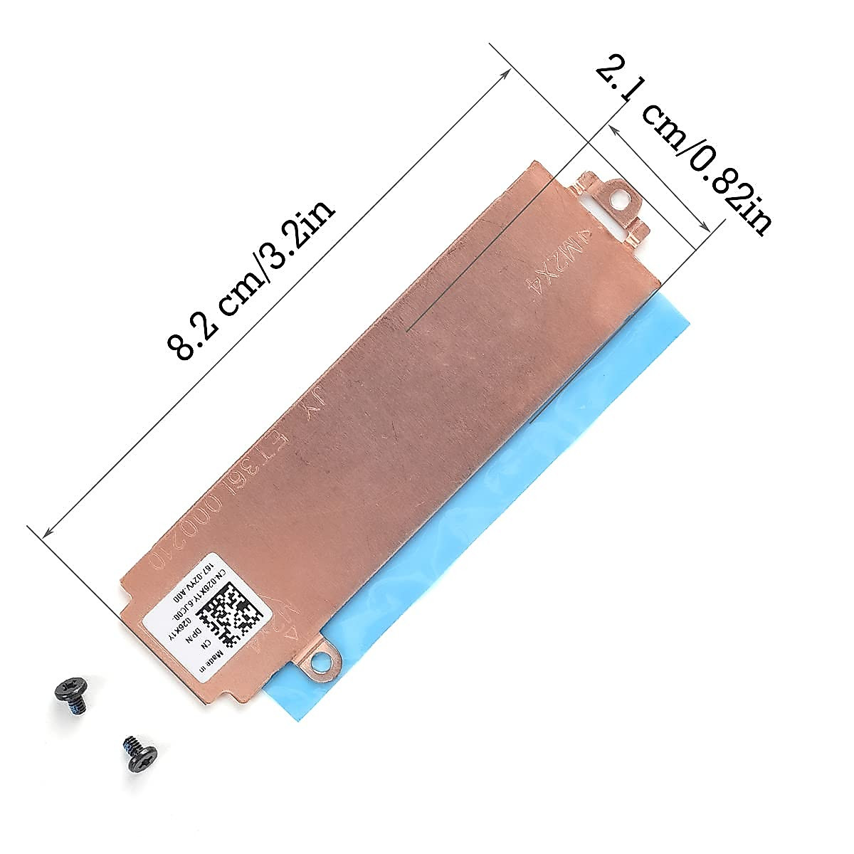 Slot 1/Slot 2 M.2 2280 SSD Heatsink 26X1Y 026X1Y 29GT8 029GT8 for DELL Alienware M15 R5 R6 R7 / Dell G15 5510 5511 5515 5520 5521 5525 Gaming Laptop SSD Bracket
