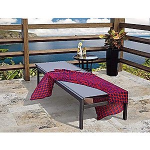 Kozyard Modern Full Flat Alumium Patio Reclinging Adustable Chaise Lounge with Sunbathing Textilence for All Weather, 5 Adjustable Position, Very Light, Anti-Rusty (2 Pack Gray w/Table)