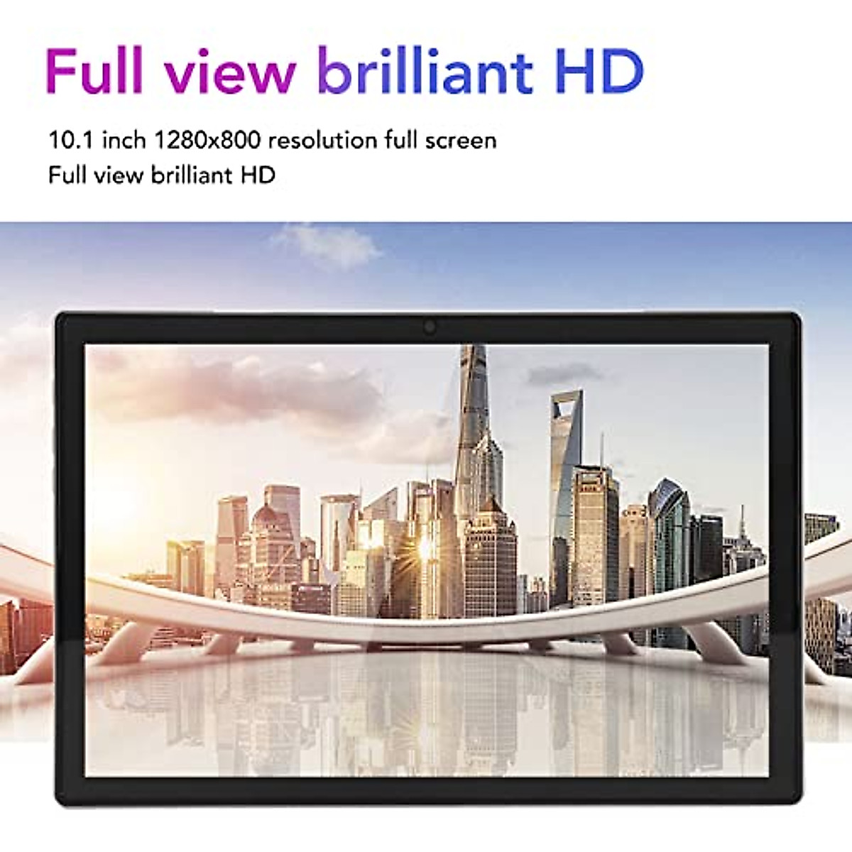 10.1in HD Tablet, 100‑240V Tablet PC 4G Calling for Learning (US Plug)