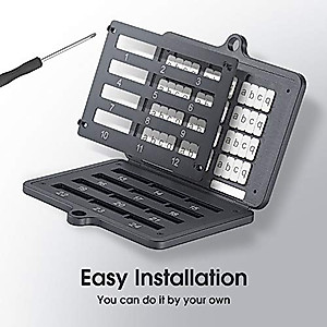 ELLIPAL Mnemonic Metal for Private Keys 24-Word Seed Phrases Mnemonic Metal, Easy Setup & Disassembled Mnemonic Cold Storage Wallet Backup for Crypto Assets, Compatible with Ledger Trezor KeepKey