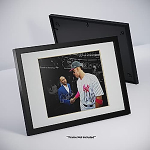 Ikonic Fotohaus Derek Jeter Aaron Judge Signed Photo Autograph Print Wall Art Home Decor