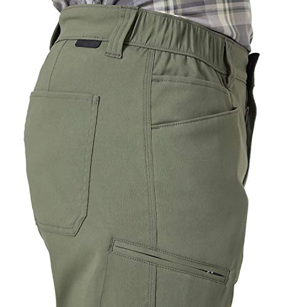 ATG by Wrangler Men's Asymmetric Cargo Short, Dusty Olive, 30