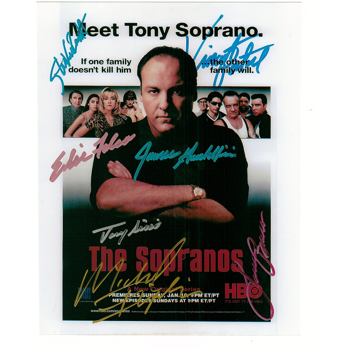 Kirkland The Sopranos, Classic TV Show, 8 X 10 Photo Display Autograph on Glossy Photo Paper