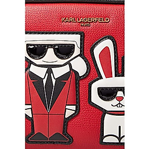 Karl Lagerfeld Paris Maybelle Crossbody Crimson/Navy PROCESSING PROCESSING