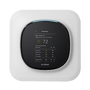 Wall Plate Bracket for Ecobee 4 Smart Wi-Fi Thermostat (White)