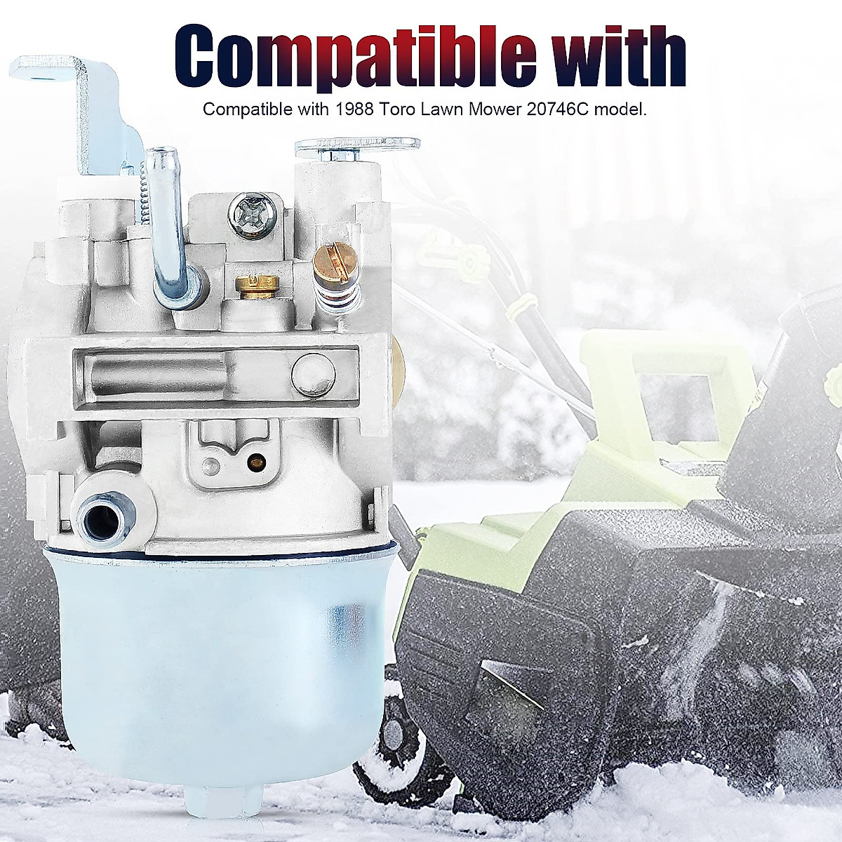 QAZAKY Carburetor Compatible with Toro CCR2000 CCR3000 Snowblower Snowthrower 38130 38180 38180C 38181 38185 38185C 38186 38430 38431 38435 38436 20746C 81-0420 81-4690 95-7935 Mikuni 13200-906B0