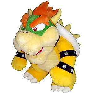 Little Buddy Super Mario All Star Collection 1423 Bowser Stuffed Plush, 10",Multi-Colored