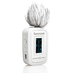 Saramonic Snow White Advanced 2.4 GHz 2-Person Wireless Clip-On Microphone System with Lavaliers for Cameras, Mobile Devices and More (Blink 500 Pro B2 Snow White) (BLINK500PROB2W)