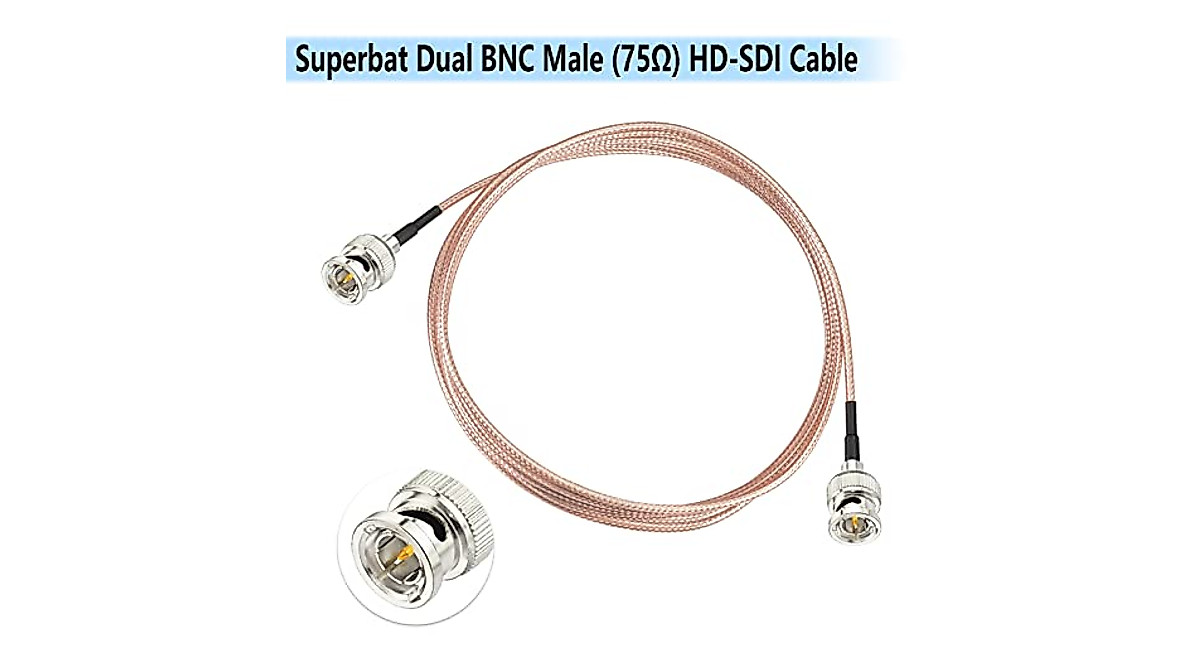 Superbat 3G SDI Cable 6ft – Reliable 4K HD Video Transmission